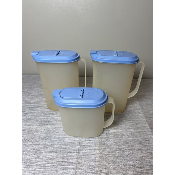 Tupperware | Kitchen | Vintage Tupperware Slimline Pitcher Set Lot Of 3 ...